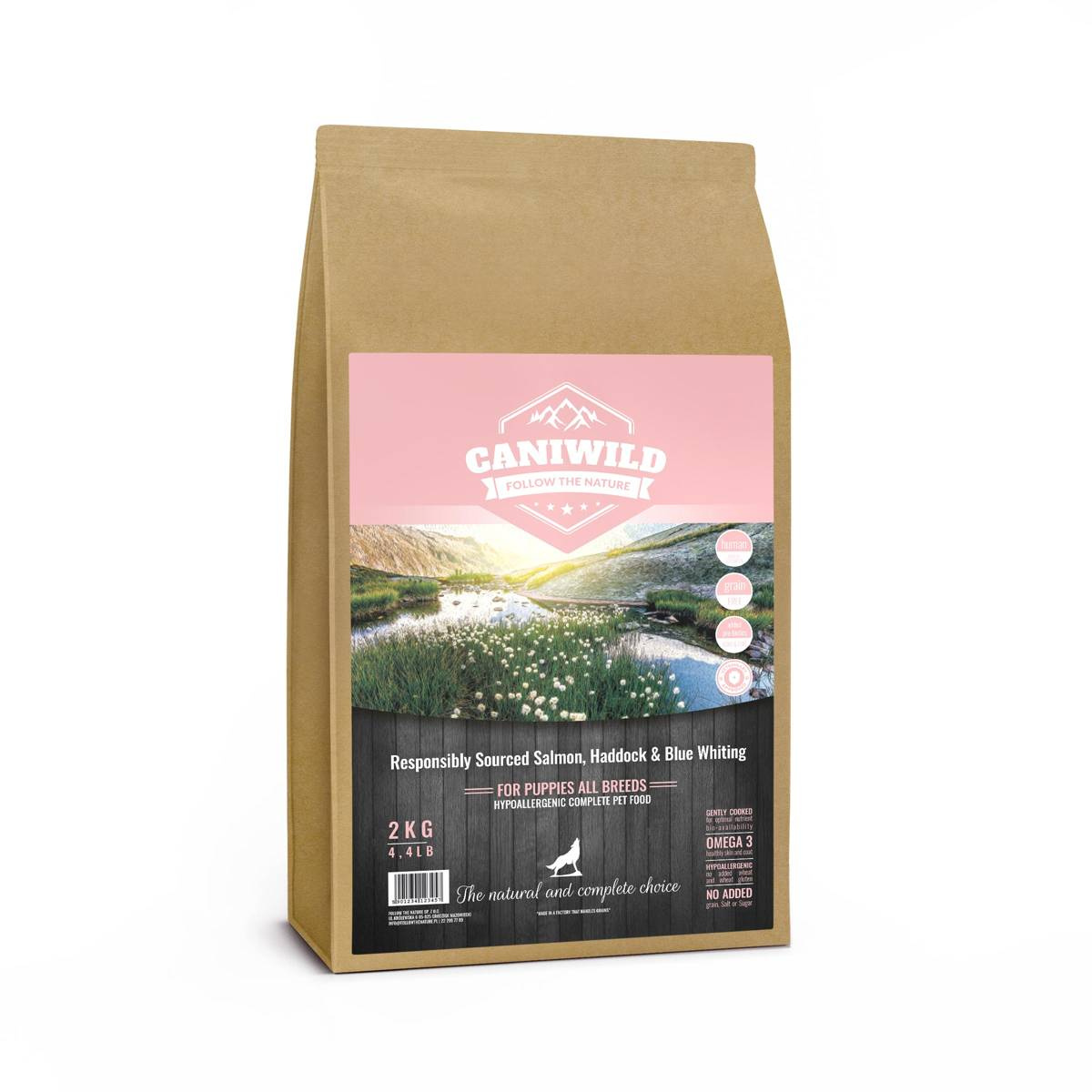 Caniwild Responsibly Sourced™ Salmon, Haddock & White Fish Puppy 2kg ...